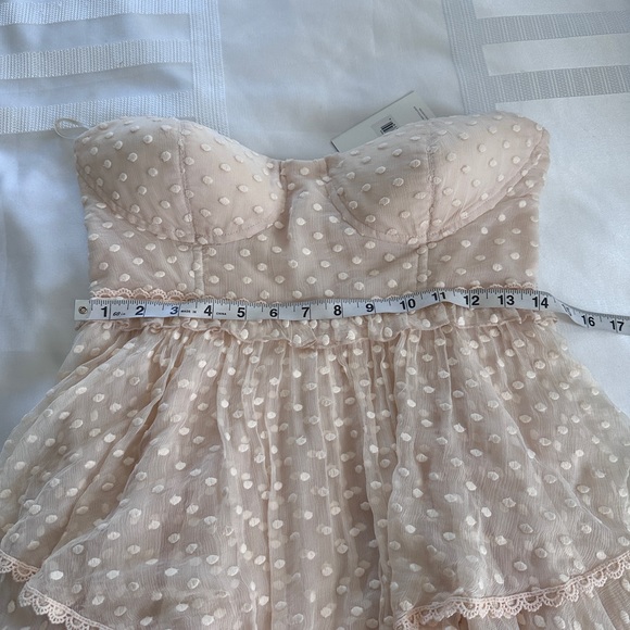 Spell | Dresses | Nwt Spell Designs Mini Bustier Top Mini Strapless Dress Polka Dots Layered ...